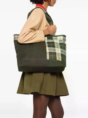 Barbour Check-patterned Tote Bag