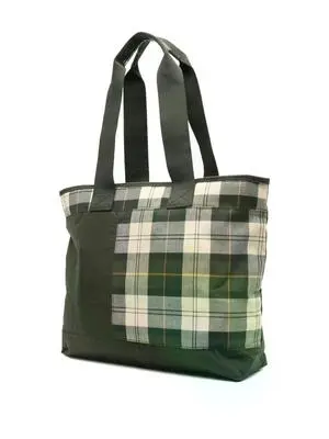 Barbour Check-patterned Tote Bag