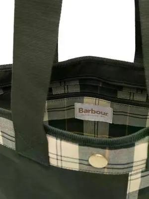 Barbour Check-patterned Tote Bag