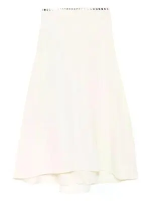 JIL SANDER Buttoned-waist Skirt - Neutrals