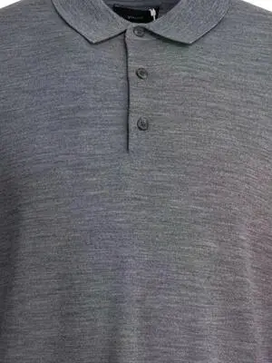 Vince Merino-wool Polo Shirt - Grey