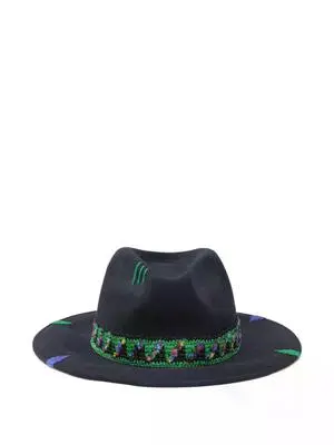 THE HAT GANG Wool Embellished Hat - Blue