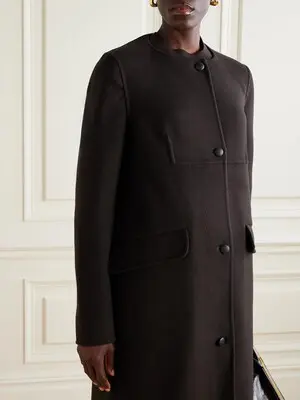 LIBEROWE Cashmere Coat With Scarf Detail