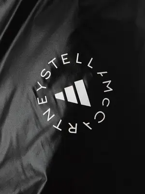 Adidas By Stella McCartney Hooded Padded Quilted Recycled Shell Jacket - Black