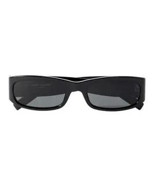 Saint Laurent Rectangle-frame Sunglasses - Black