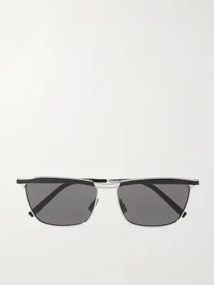 Saint Laurent Joe D-frame Sunglasses - Silver