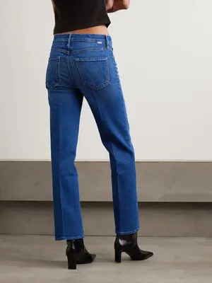 MOTHER The Kick It Flood Mid-rise Straight Jeans