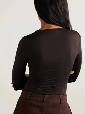 AGOLDE Aura Stretch-jersey Thong Bodysuit