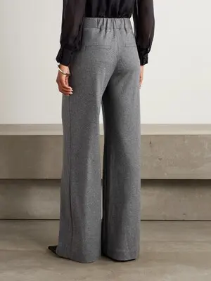 Veronica Beard Marbeau Pleated Straight-leg Pants - Gray