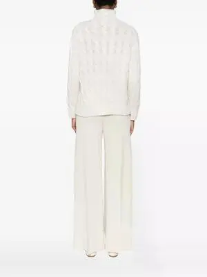 GRAN SASSO Cable-knit High-neck Sweater