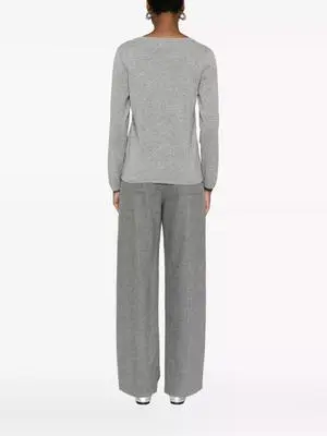 GRAN SASSO V-neck Fine Knit Sweater