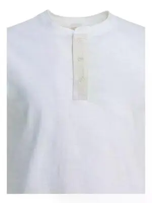 BUZZ RICKSON'S Cotton Henley T-shirt - White
