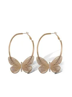 JACMEL Butterfly Hoop Earrings