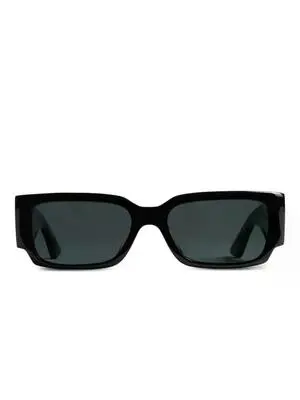 Khaite 1995c Rectangle-frame Sunglasses - Black