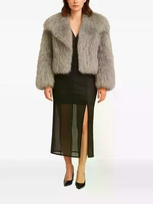 Patrizia Pepe Collared Faux-fur Jacket