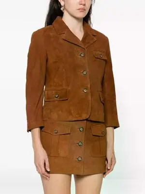 THE GARMENT Suede Pocket Jacket - Brown