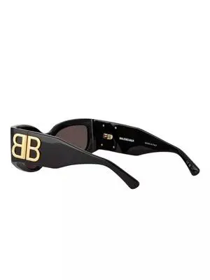 Balenciaga Bb-logo Geometric-frame Sunglasses