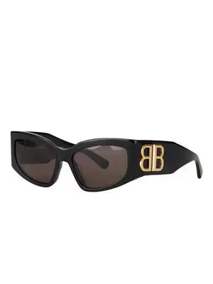 Balenciaga Bb-logo Geometric-frame Sunglasses
