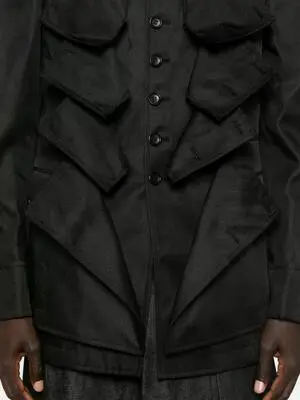 Comme Des Garçons Flap-pocket Jacket