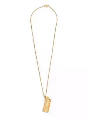 Emilio Pucci Embossed Pendant Necklace