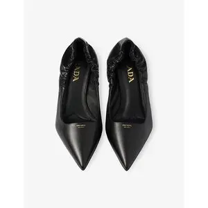 Prada Branded Leather Pumps