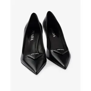 Prada Logo-plaque Leather Pumps