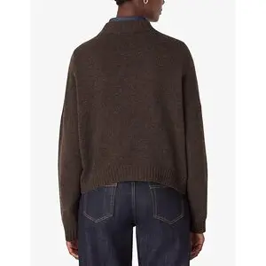 Whistles Wool Jumper With Curved Hem