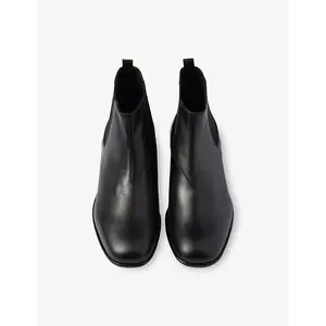 Prada Branded Leather Chelsea Boots