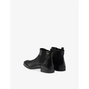 Prada Branded Leather Chelsea Boots