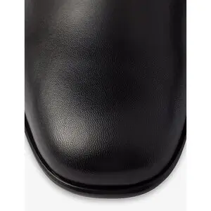 Prada Branded Leather Chelsea Boots