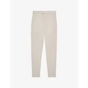 REISS Slim-fit Stretch-woven Trousers - Stone