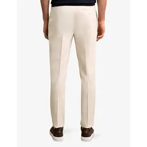 REISS Slim-fit Stretch-woven Trousers - Stone