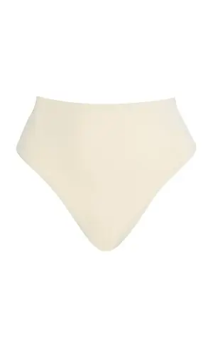 Bondi Born Poppy High-waisted Bikini Bottom - Ivory