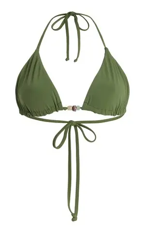 Bond Eye Indi Reversible Bikini Top - Green