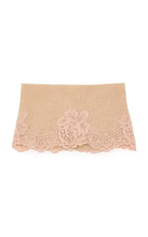 Valentino Garavani Lace-trimmed Cashmere Headband - Pink