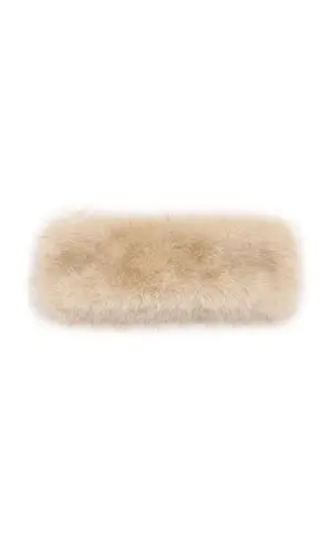 Valentino Garavani Vlogo Faux-fur Headband - Neutral