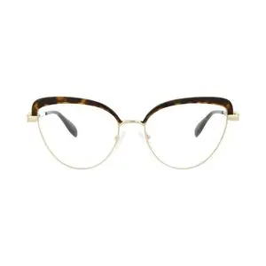 Alexander McQueen Cat Eye-frame Metal Optical Frames - Gold