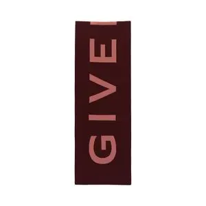 Givenchy Jacquard Logo Scarf 'burgundy - Red