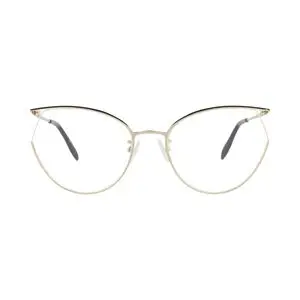 Alexander McQueen Cat Eye-frame Metal Optical Frames - Gold