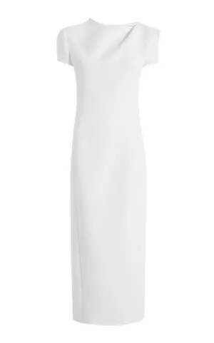 Khaite Iryl Open-back Crepe Maxi Dress - White