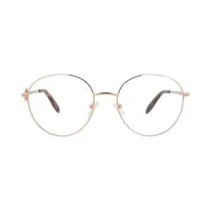 Alexander McQueen Round-frame Metal Optical Frames - Gold