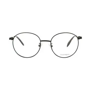 Alexander McQueen Round-frame Optical Frames - Black