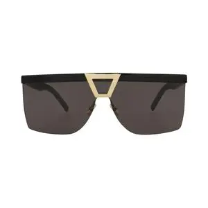 Saint Laurent Shield-frame Sunglasses - Black