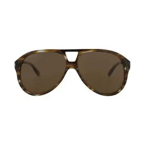 Gucci Aviator-frame Recycled Acetate Sunglasses - Brown