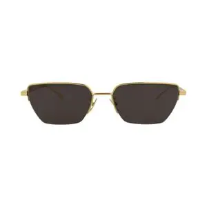 Bottega Veneta Square-frame Metal Sunglasses - Gold