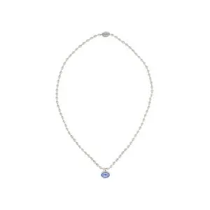 Gucci Sterling Interlocking G Boule Necklace - Silver