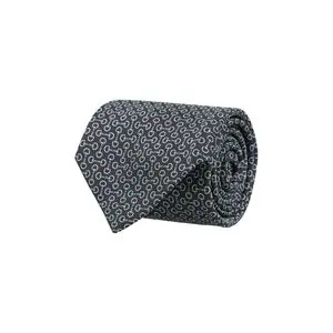 Gucci Horsebit Silk Jacquard Neck Tie - Blue