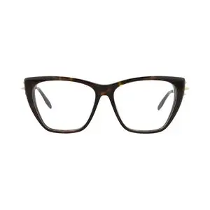 Alexander McQueen Cat-eye Acetate Optical Frames - Gold