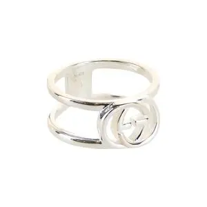 Gucci Interlocking G Cutout Ring - Silver