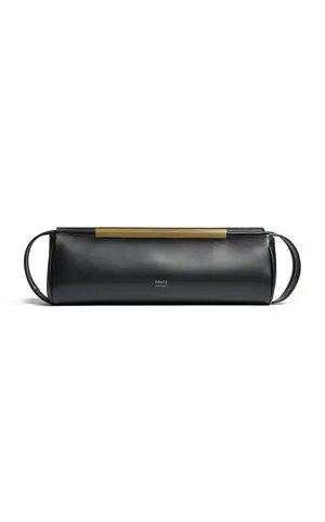 Khaite Donna Leather Clutch - Black